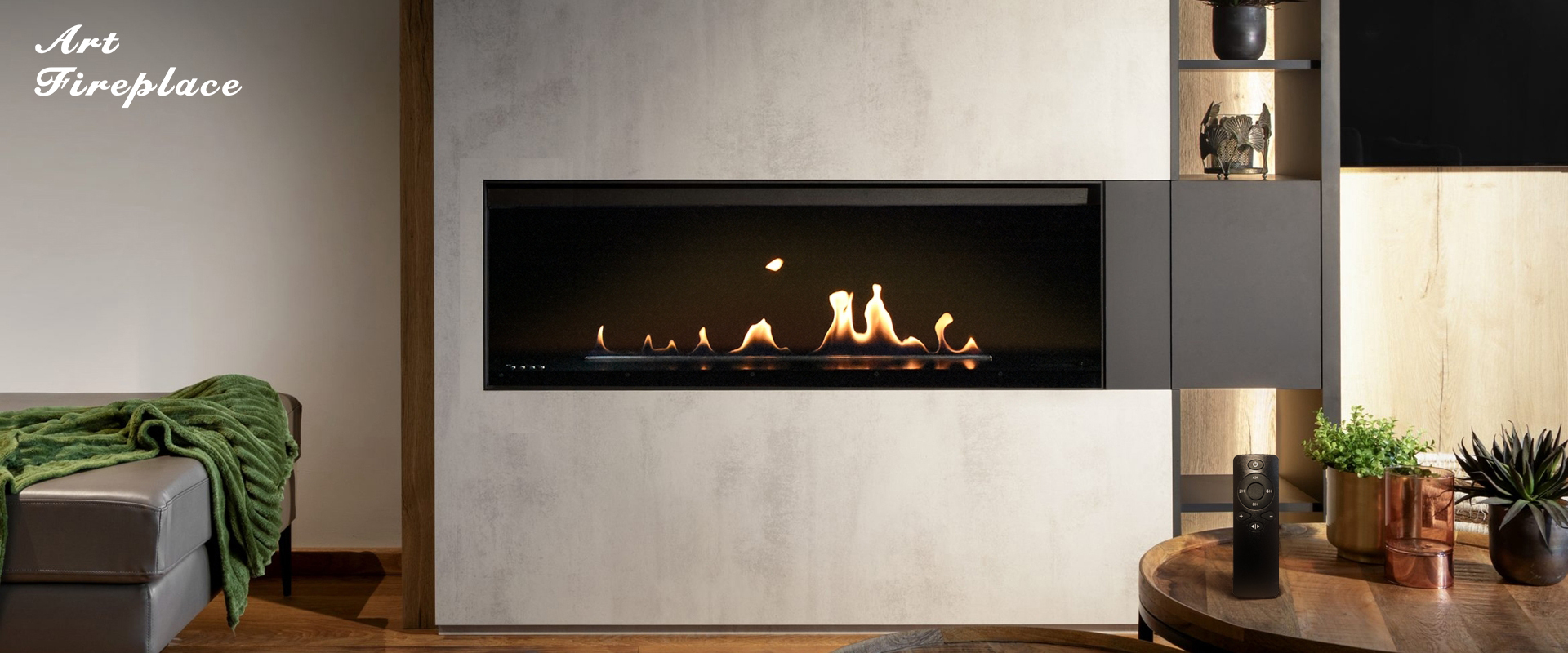 Automatic Ethanol Fireplace AF66 With 68cm Long