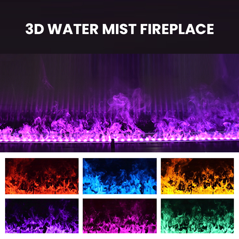 3D Water Mist Fireplace AFW180